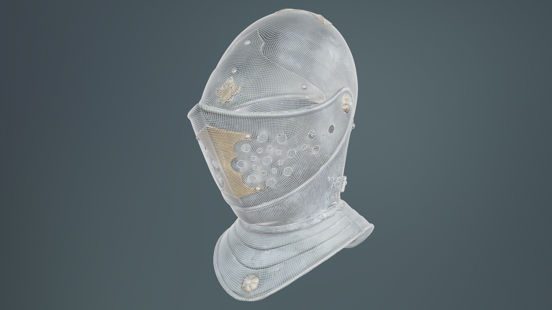3D Leaf Knight Helmet Closed Remastered - TurboSquid 2360075