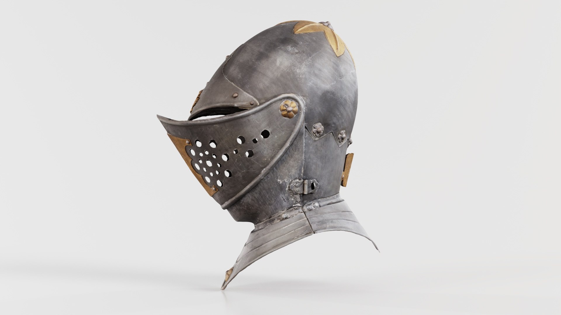 3D Leaf Knight Helmet Closed Remastered - TurboSquid 2360075