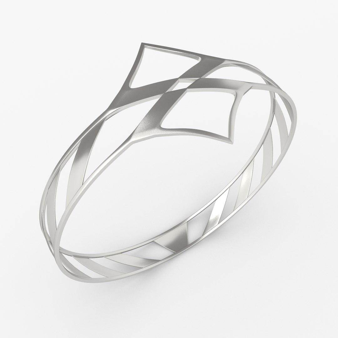3d silver ring model