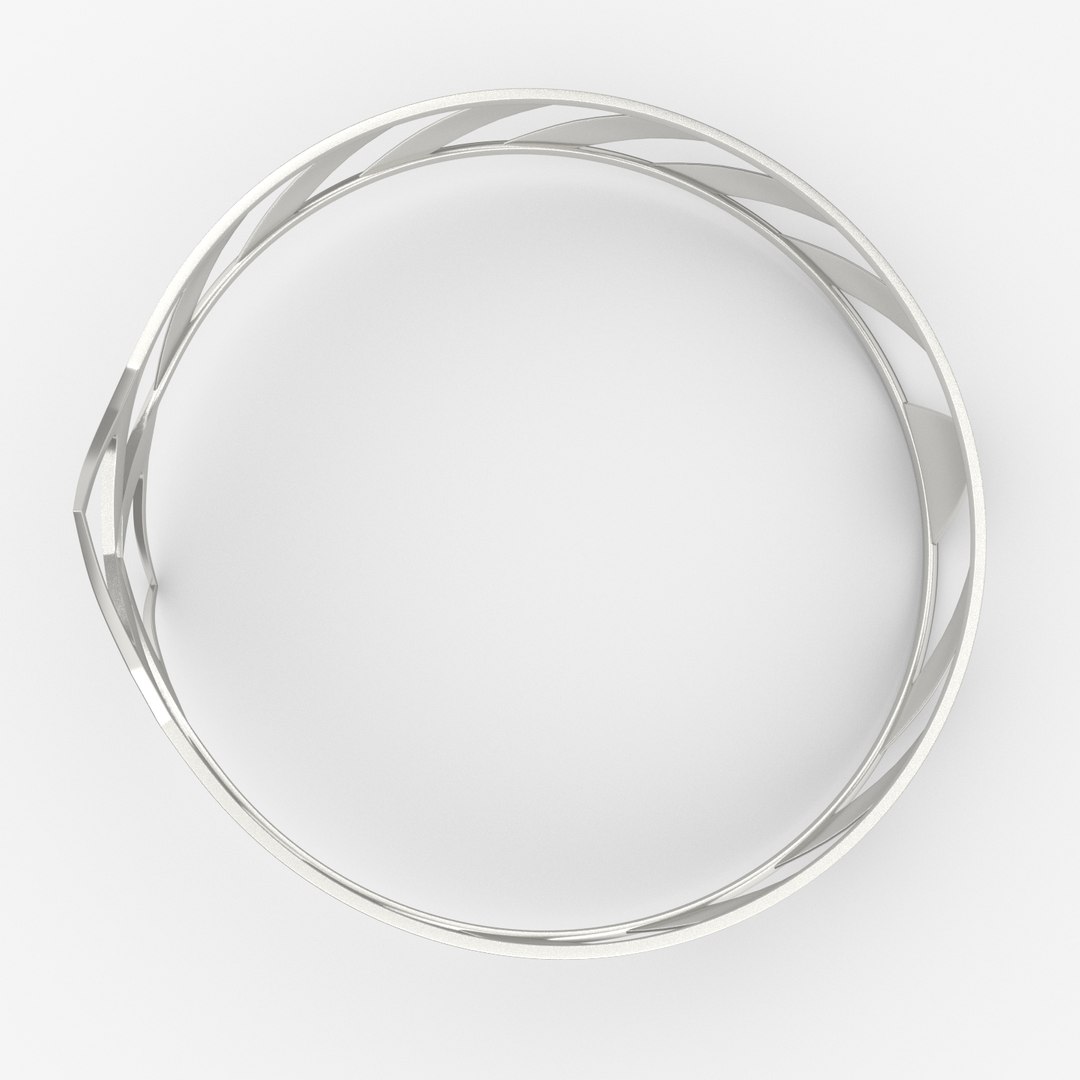 3d silver ring model
