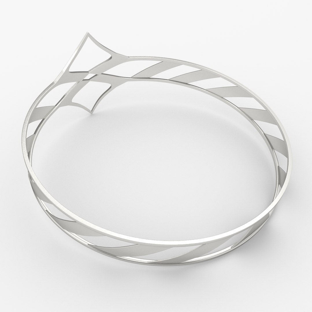3d silver ring model