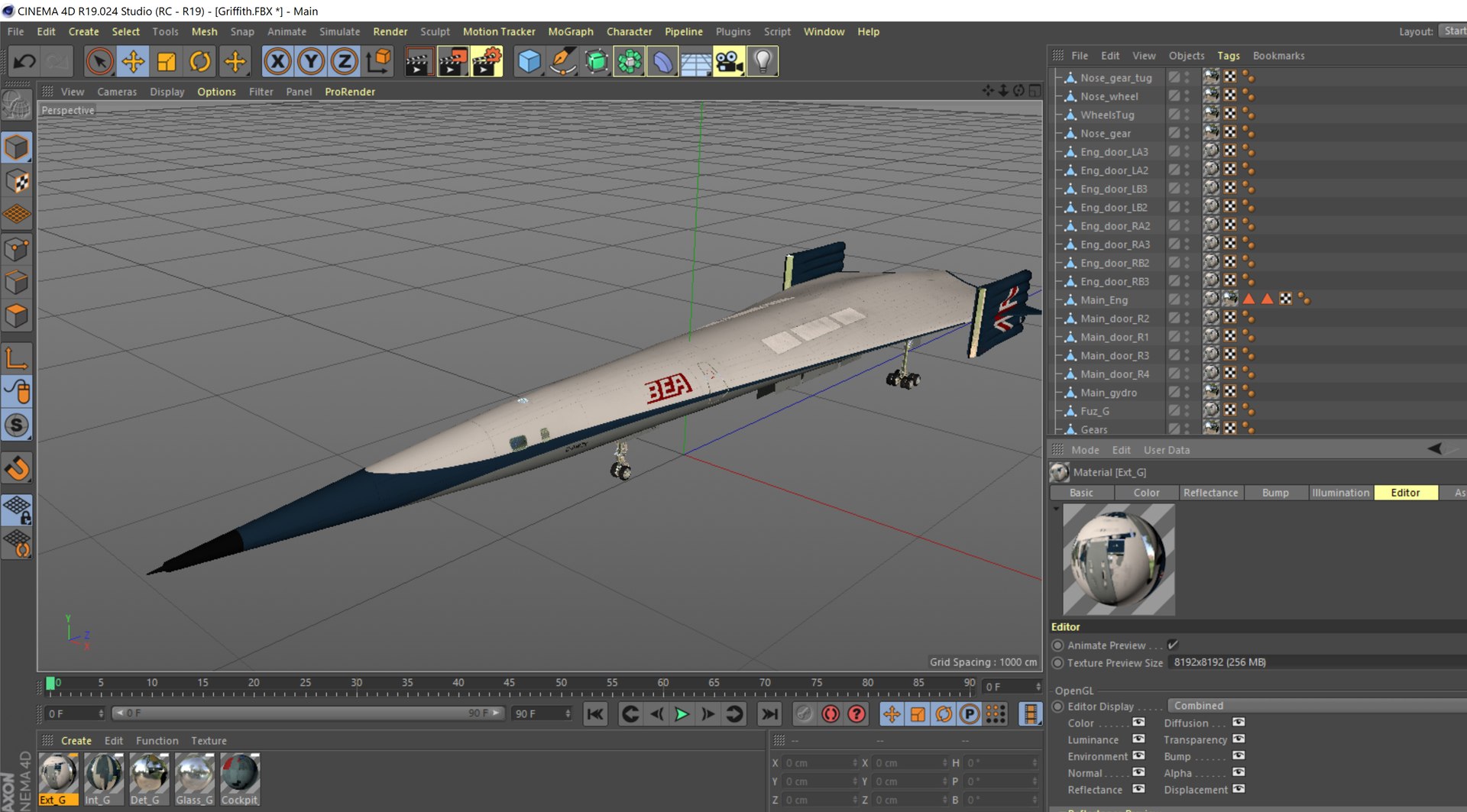 3D Supersonic VTOL Airliner Griffith - TurboSquid 2300716