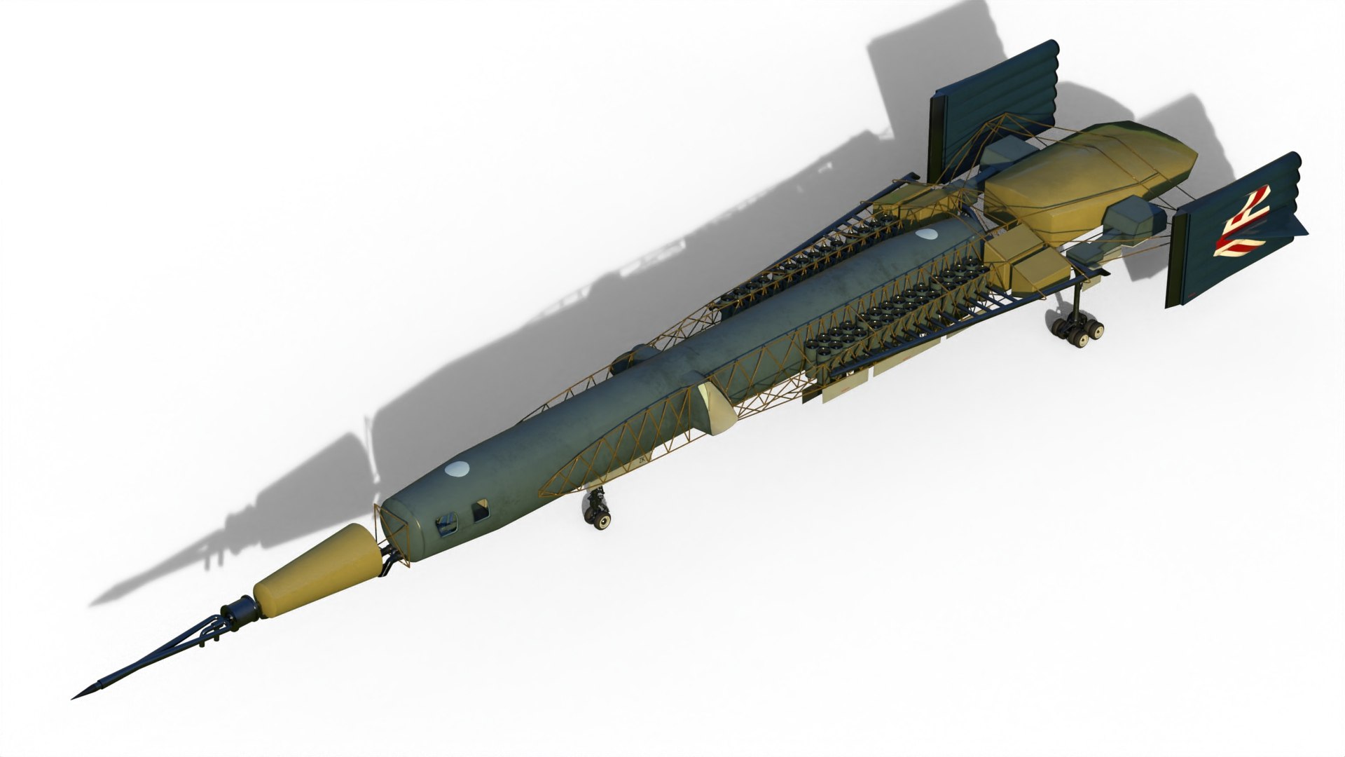 3D Supersonic VTOL Airliner Griffith - TurboSquid 2300716