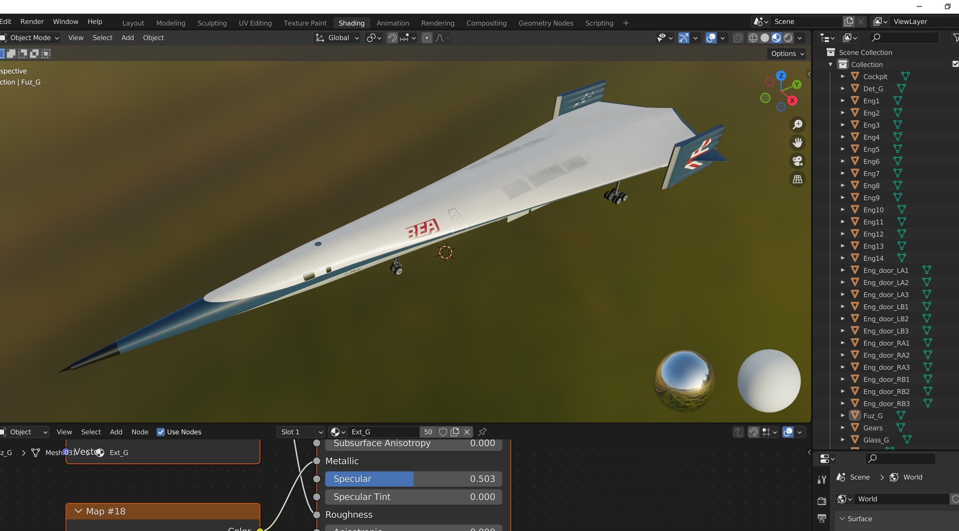 3D Supersonic VTOL Airliner Griffith - TurboSquid 2300716