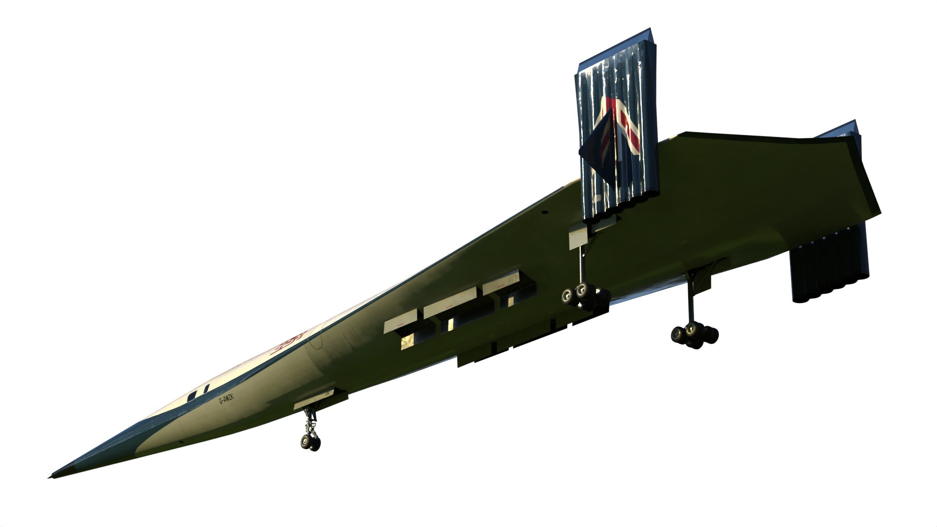 3D Supersonic VTOL Airliner Griffith - TurboSquid 2300716