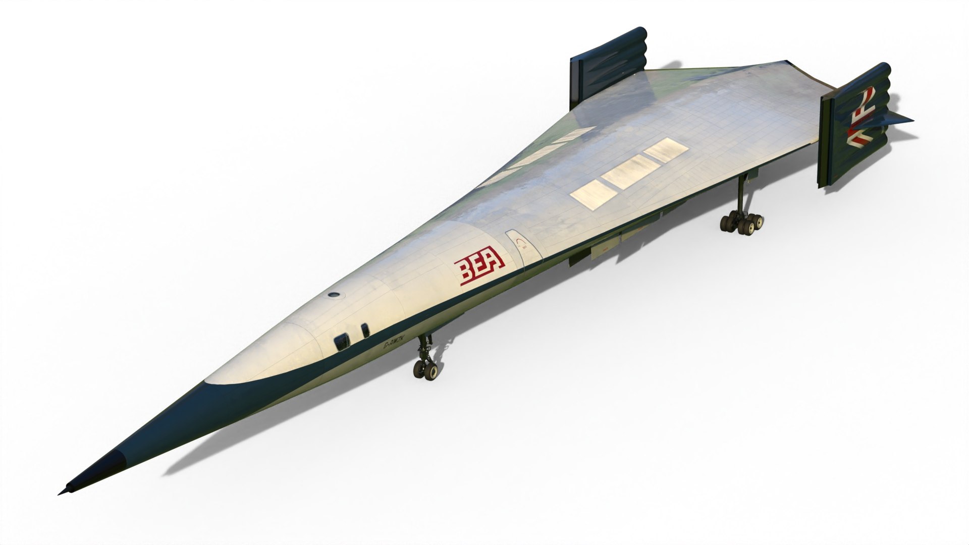 3D Supersonic VTOL Airliner Griffith - TurboSquid 2300716