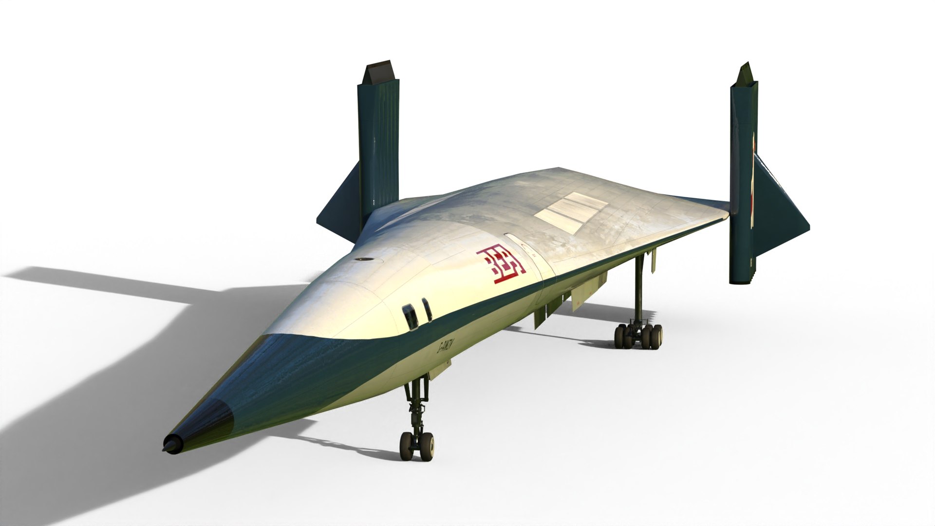 3D Supersonic VTOL Airliner Griffith - TurboSquid 2300716