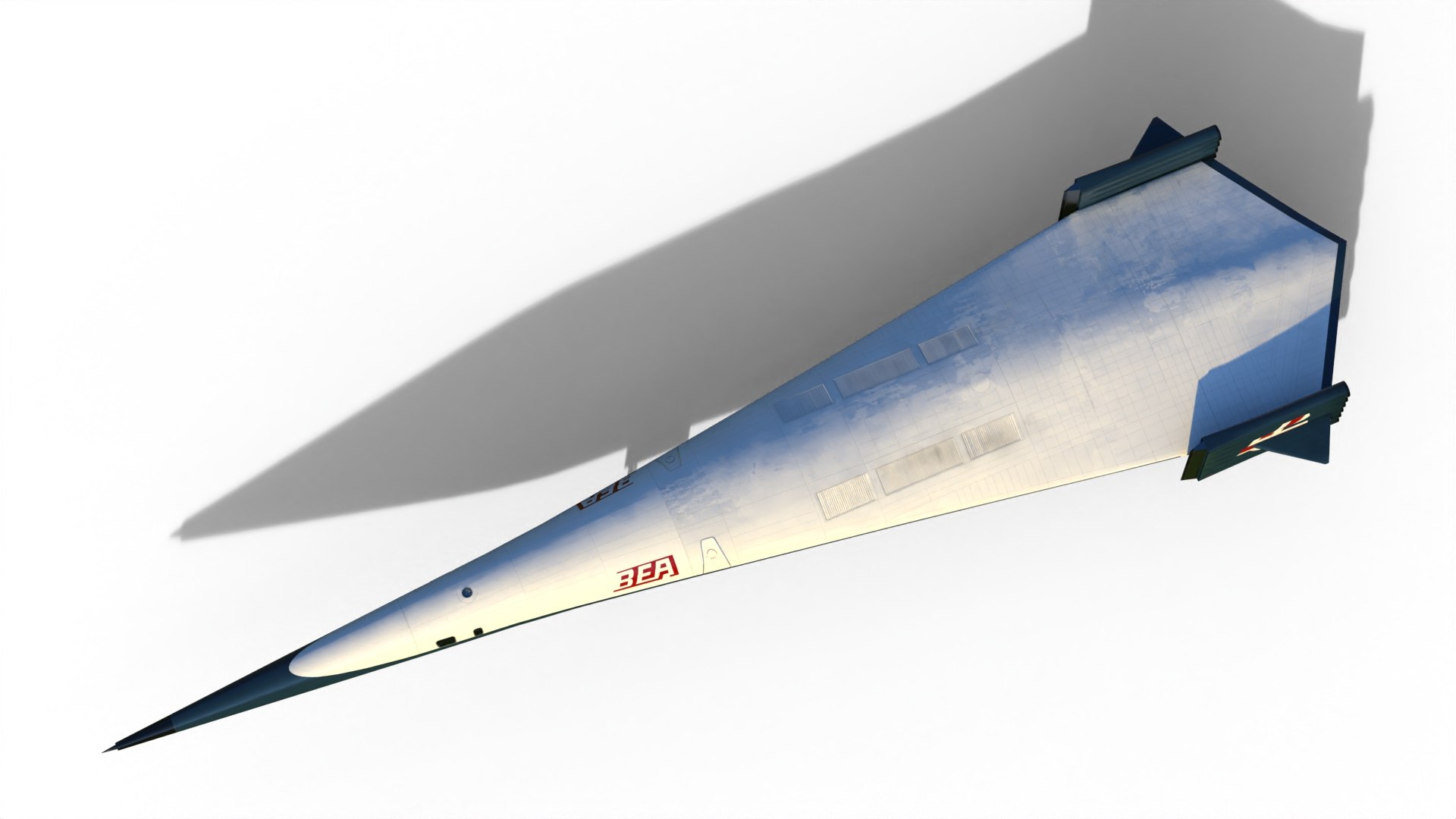 3D Supersonic VTOL Airliner Griffith - TurboSquid 2300716