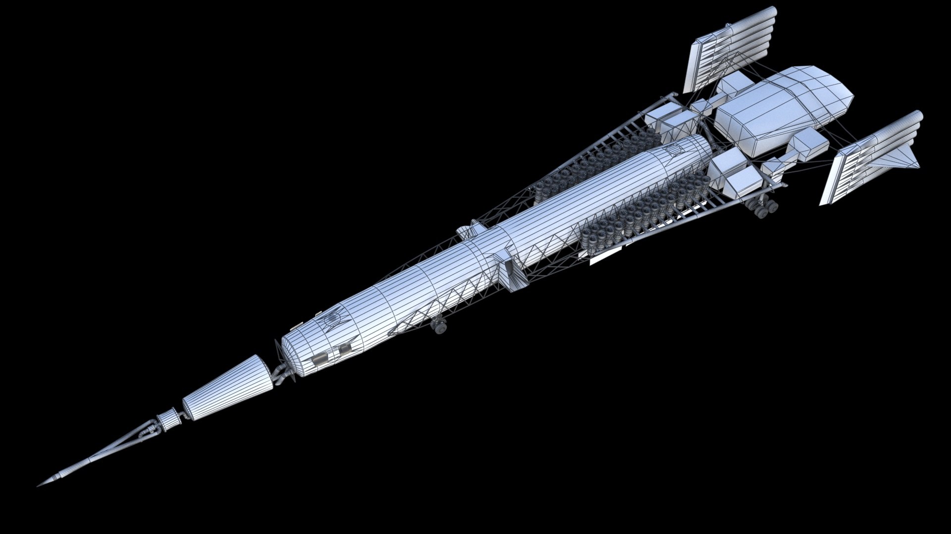 3D Supersonic VTOL Airliner Griffith - TurboSquid 2300716