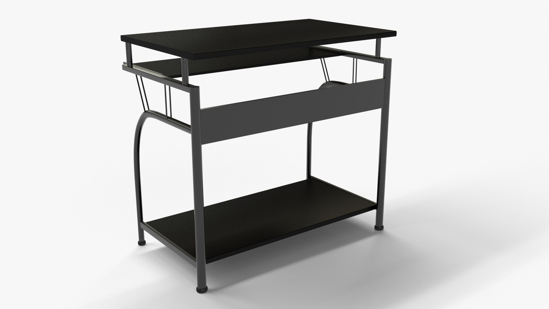 3D computer desk - TurboSquid 1638402