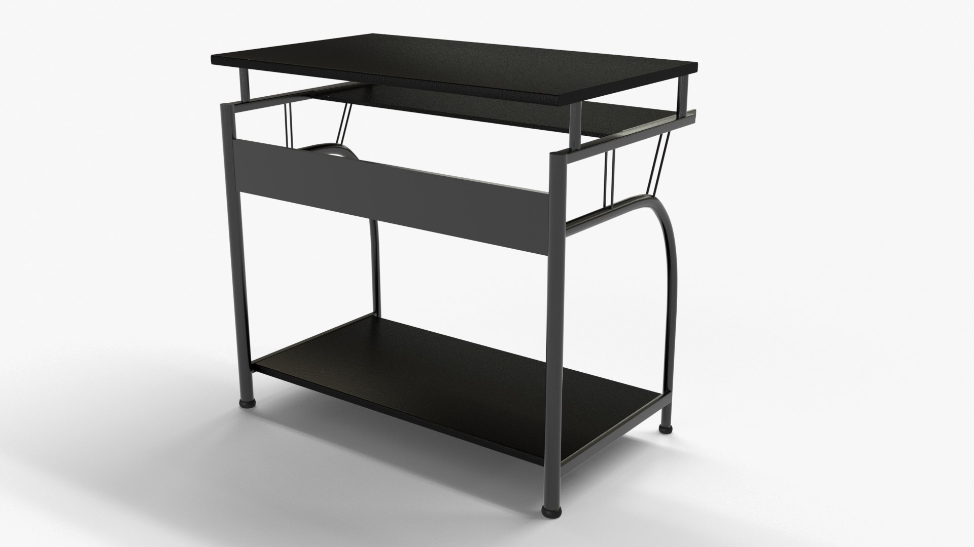 3D computer desk - TurboSquid 1638402