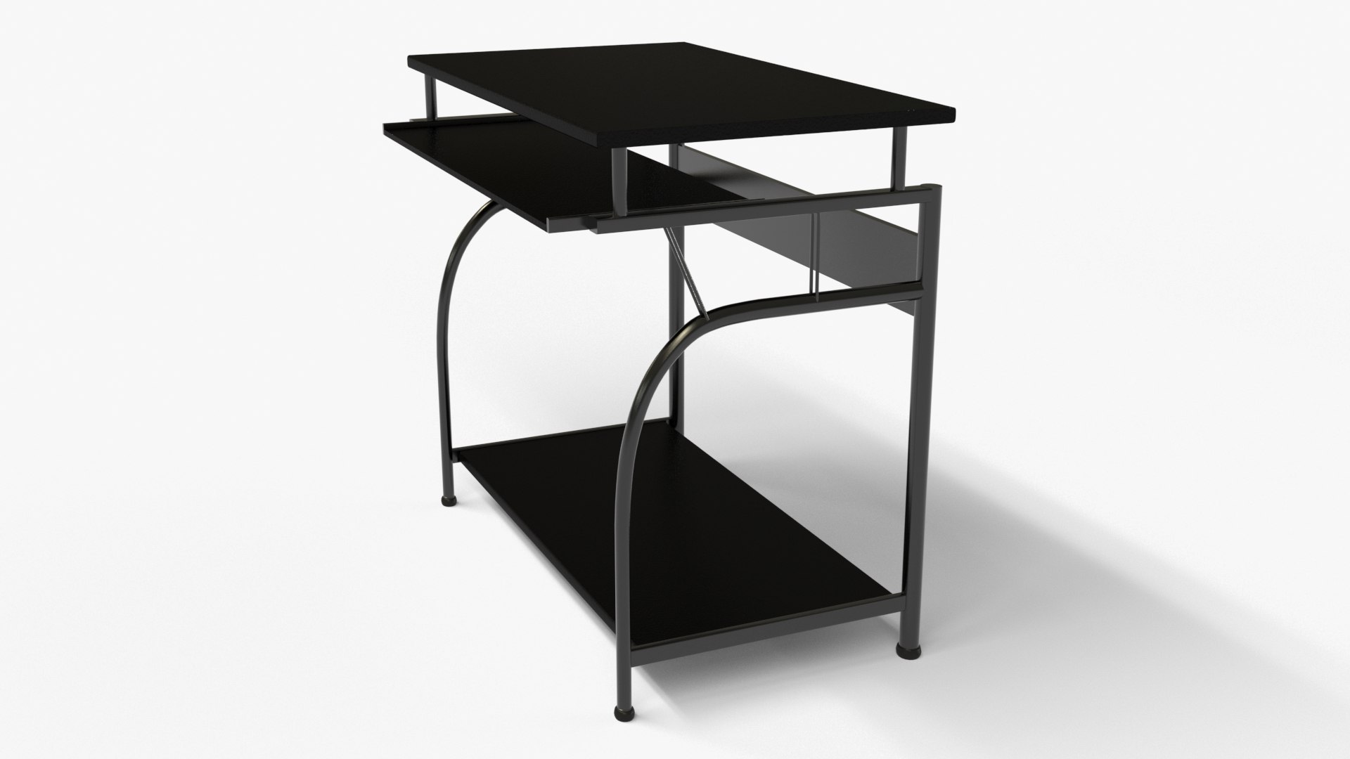 3D computer desk - TurboSquid 1638402