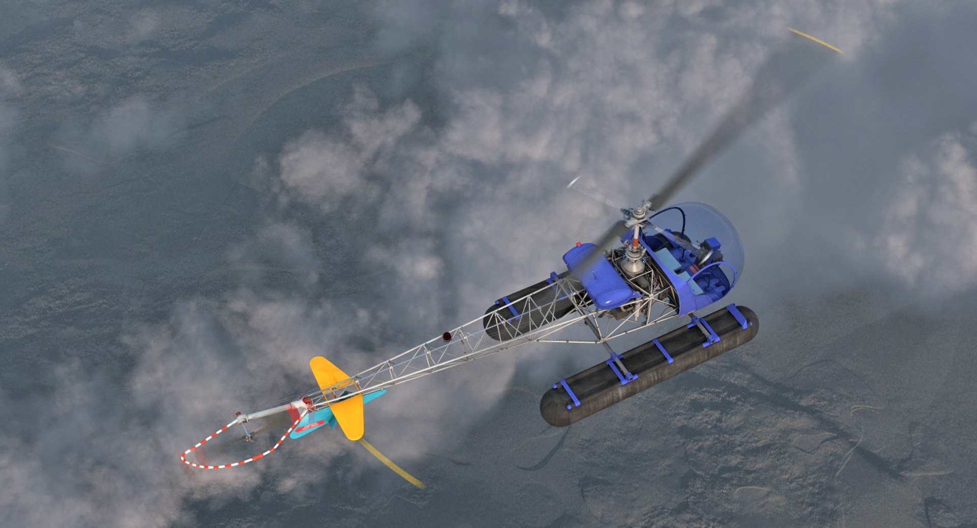 3d 3ds bell 47 floats