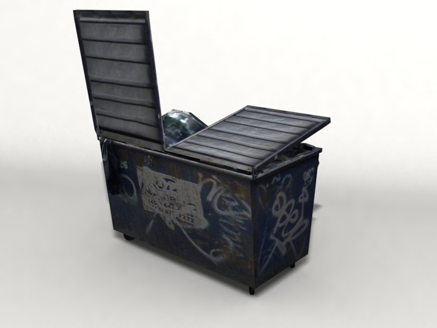 3d dumpster model