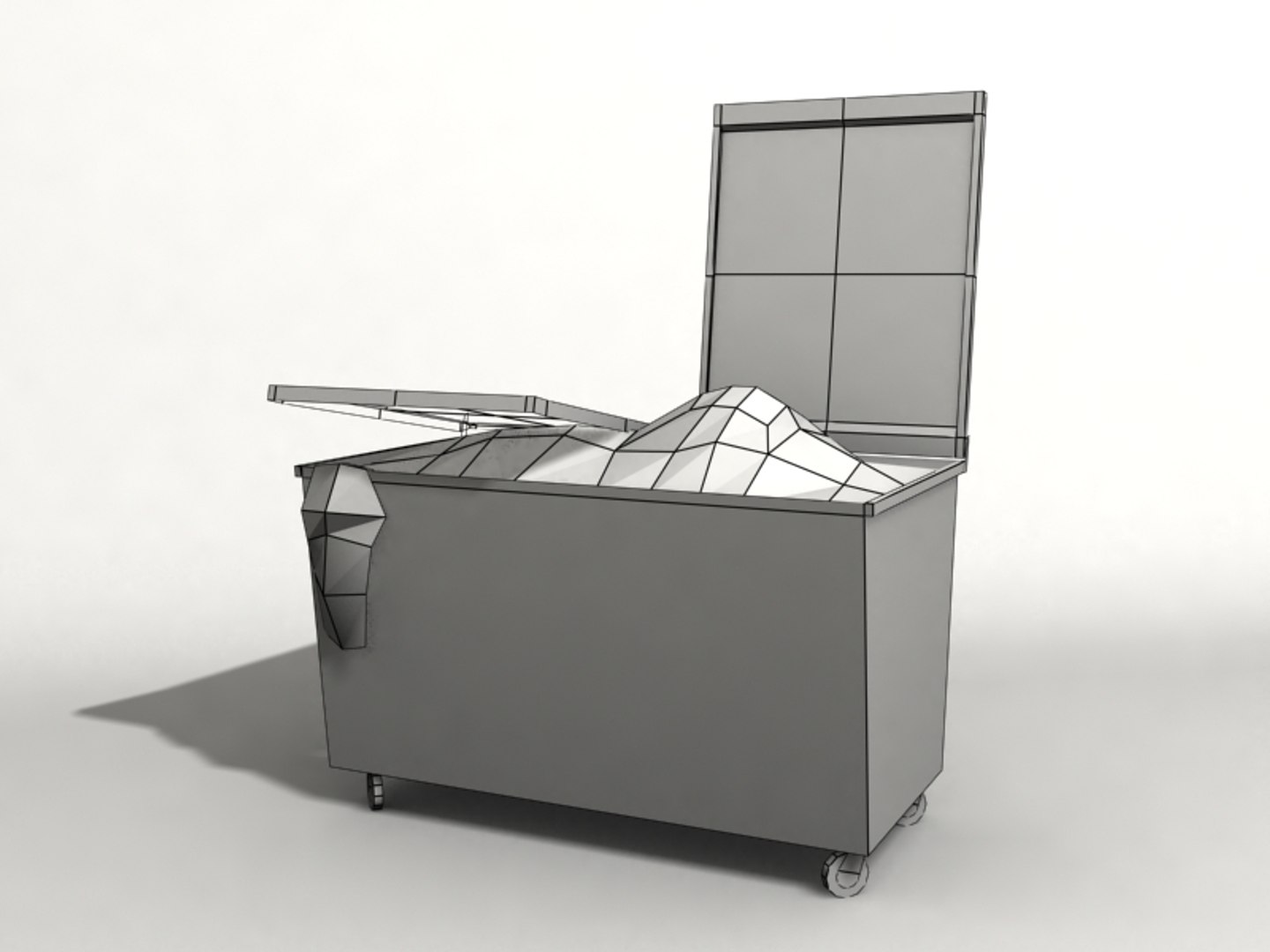 3d dumpster model