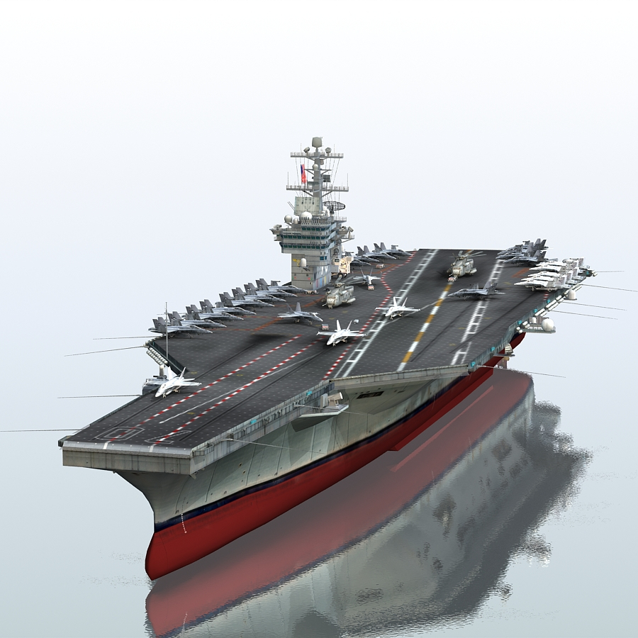 3d uss carl vinson cvn-70 model