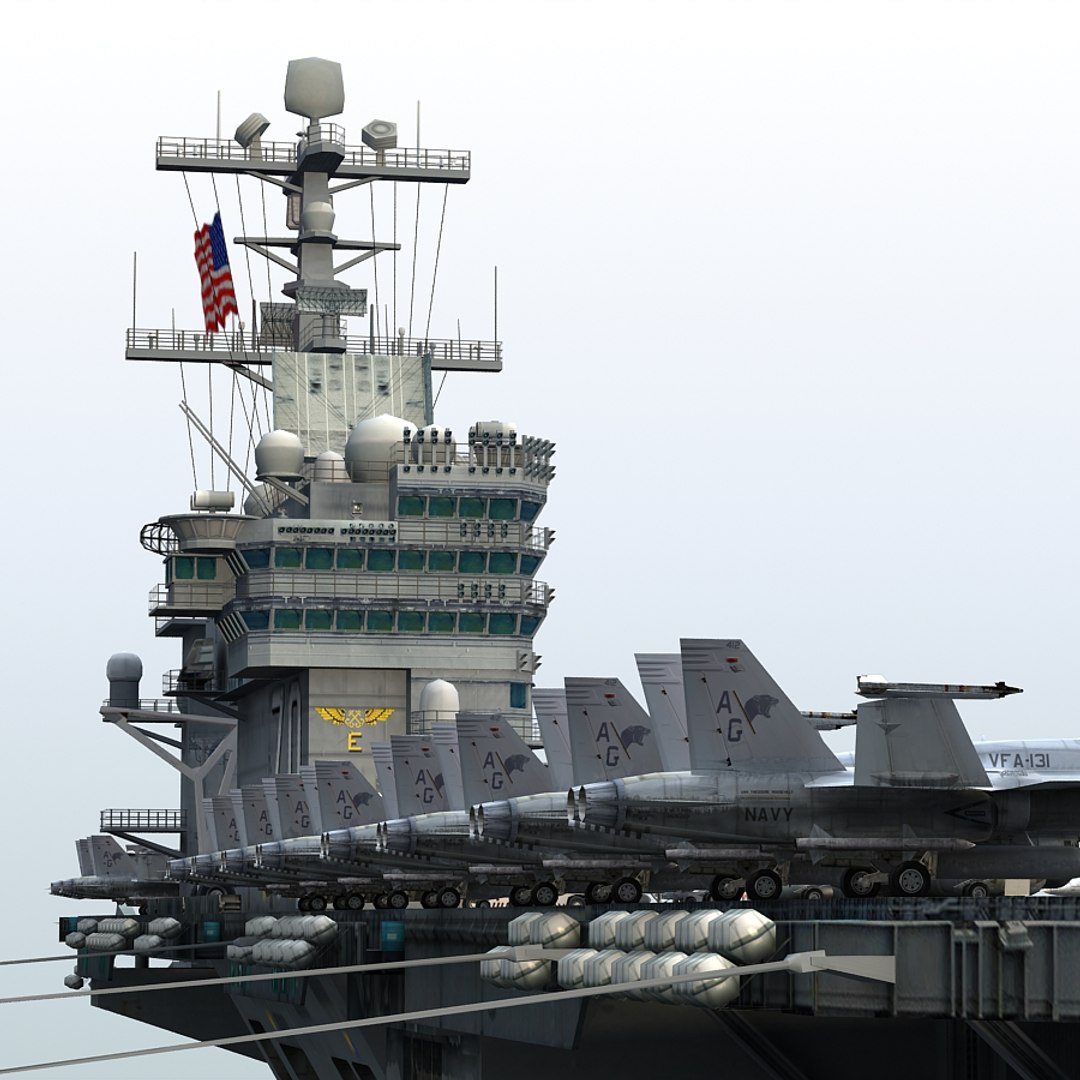 3d uss carl vinson cvn-70 model