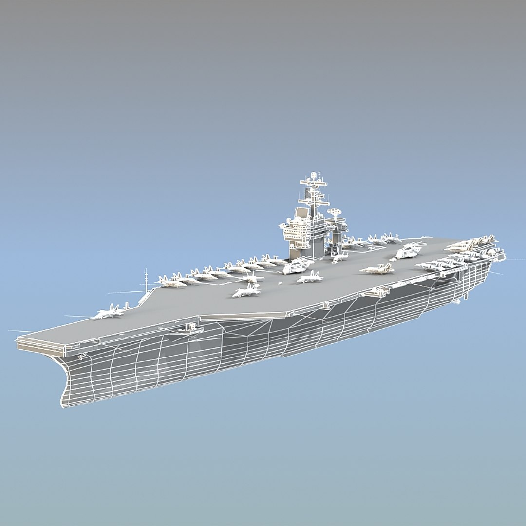 3d uss carl vinson cvn-70 model