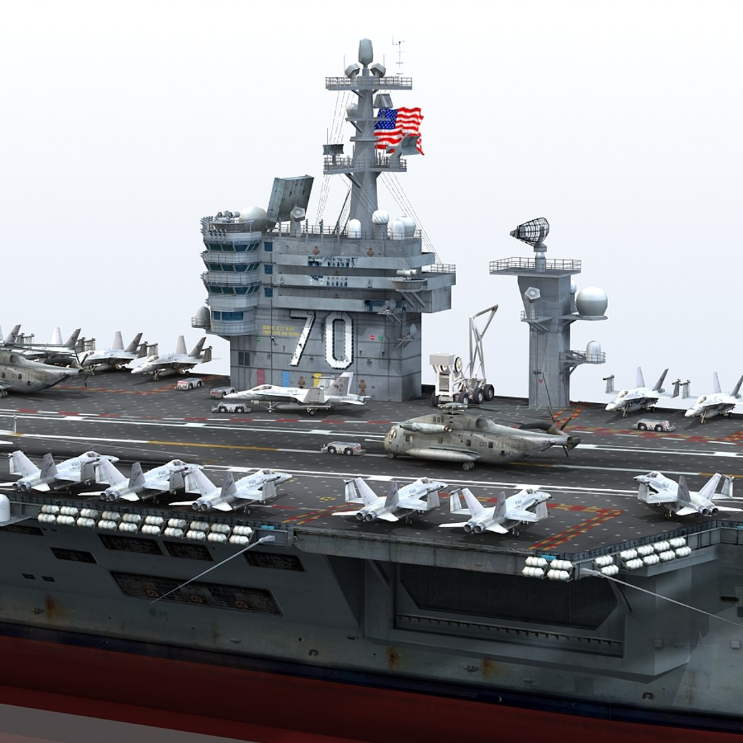 3d uss carl vinson cvn-70 model