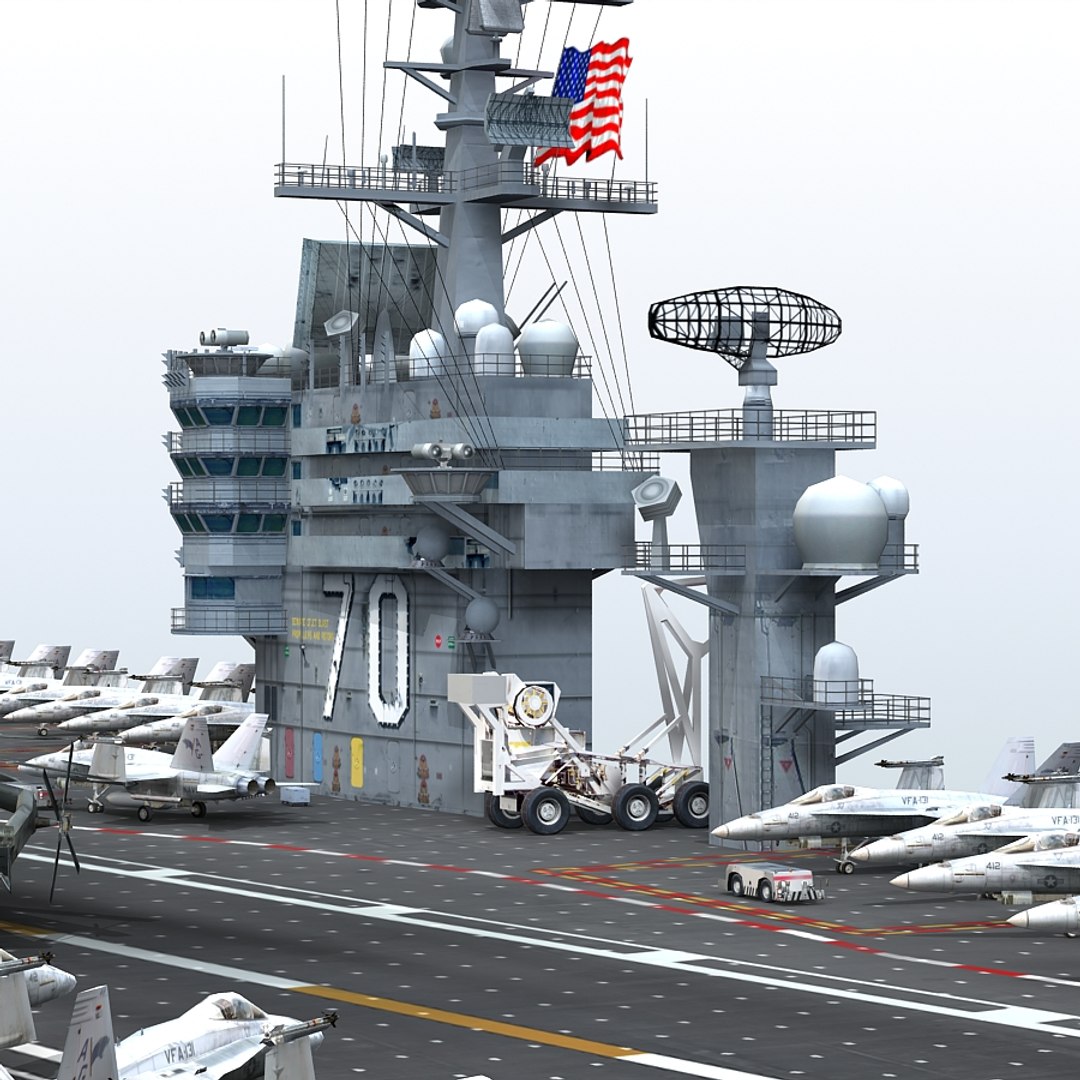 3d uss carl vinson cvn-70 model