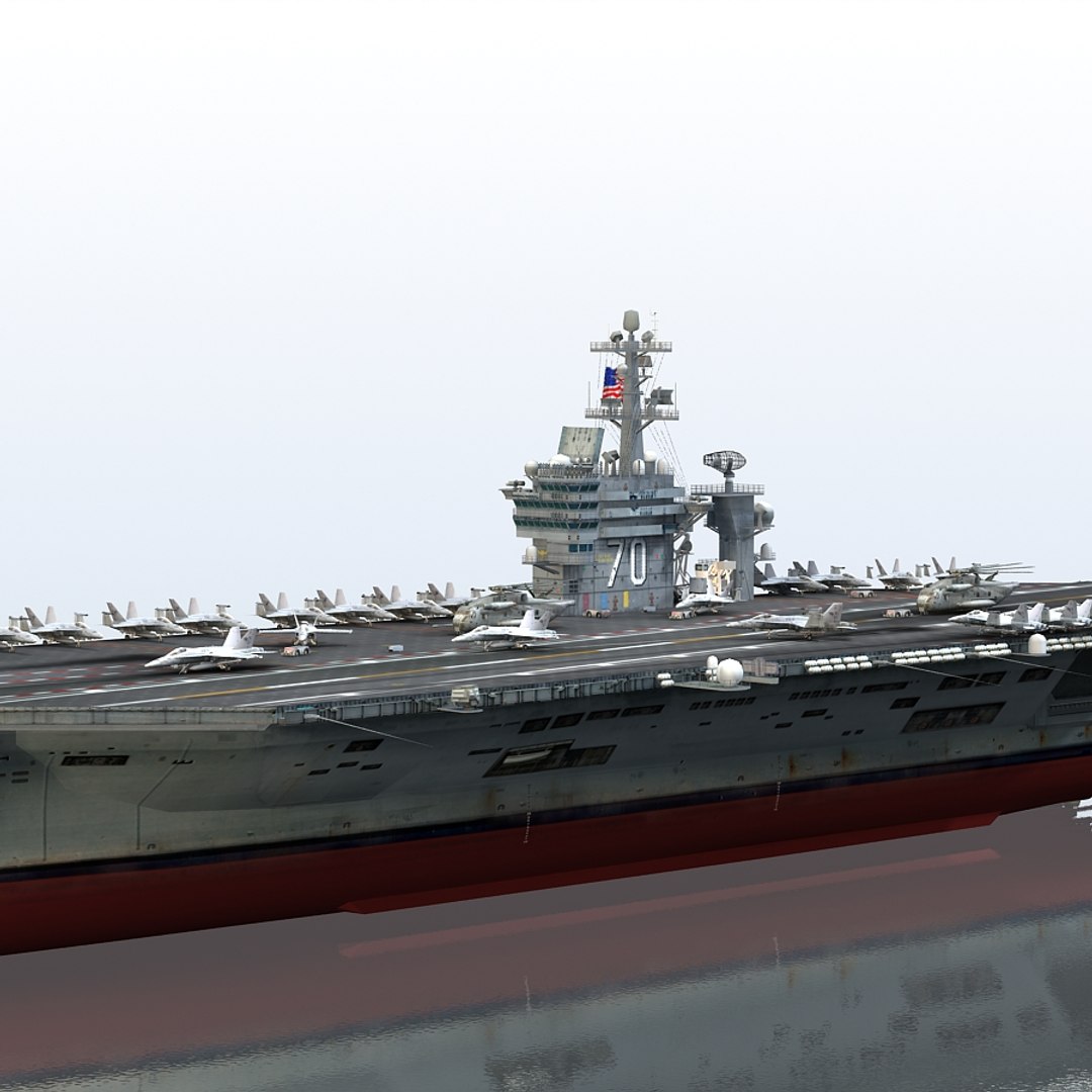 3d uss carl vinson cvn-70 model