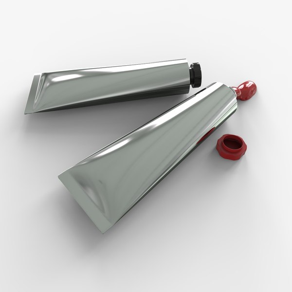 3d model paint tubes