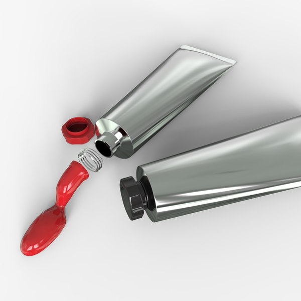 3d model paint tubes