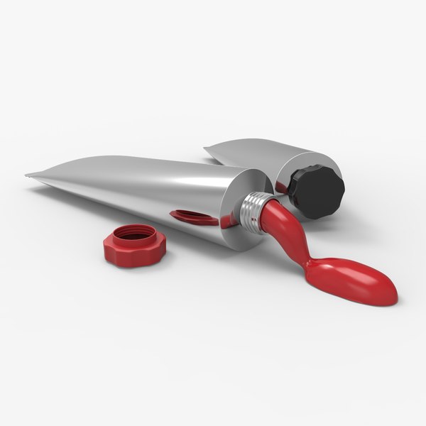 3d model paint tubes
