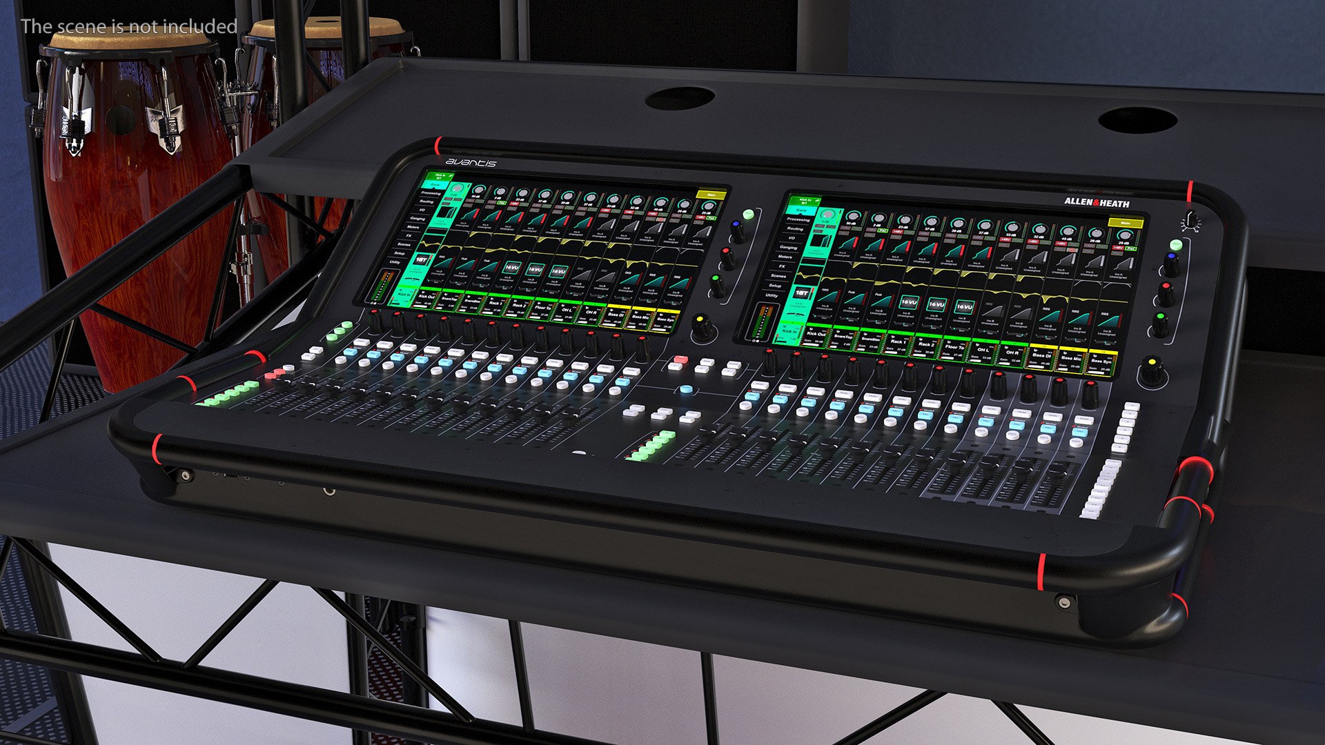 3D Digital Mixing Console Allen And Heath AVANTIS On Model - TurboSquid 2075440