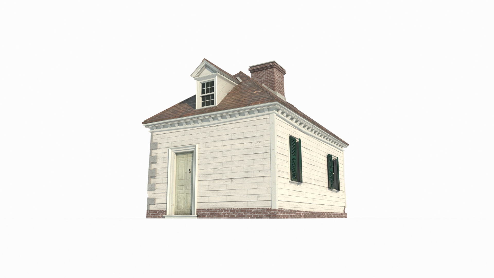 Old Style Small House 3D Model - TurboSquid 2284659