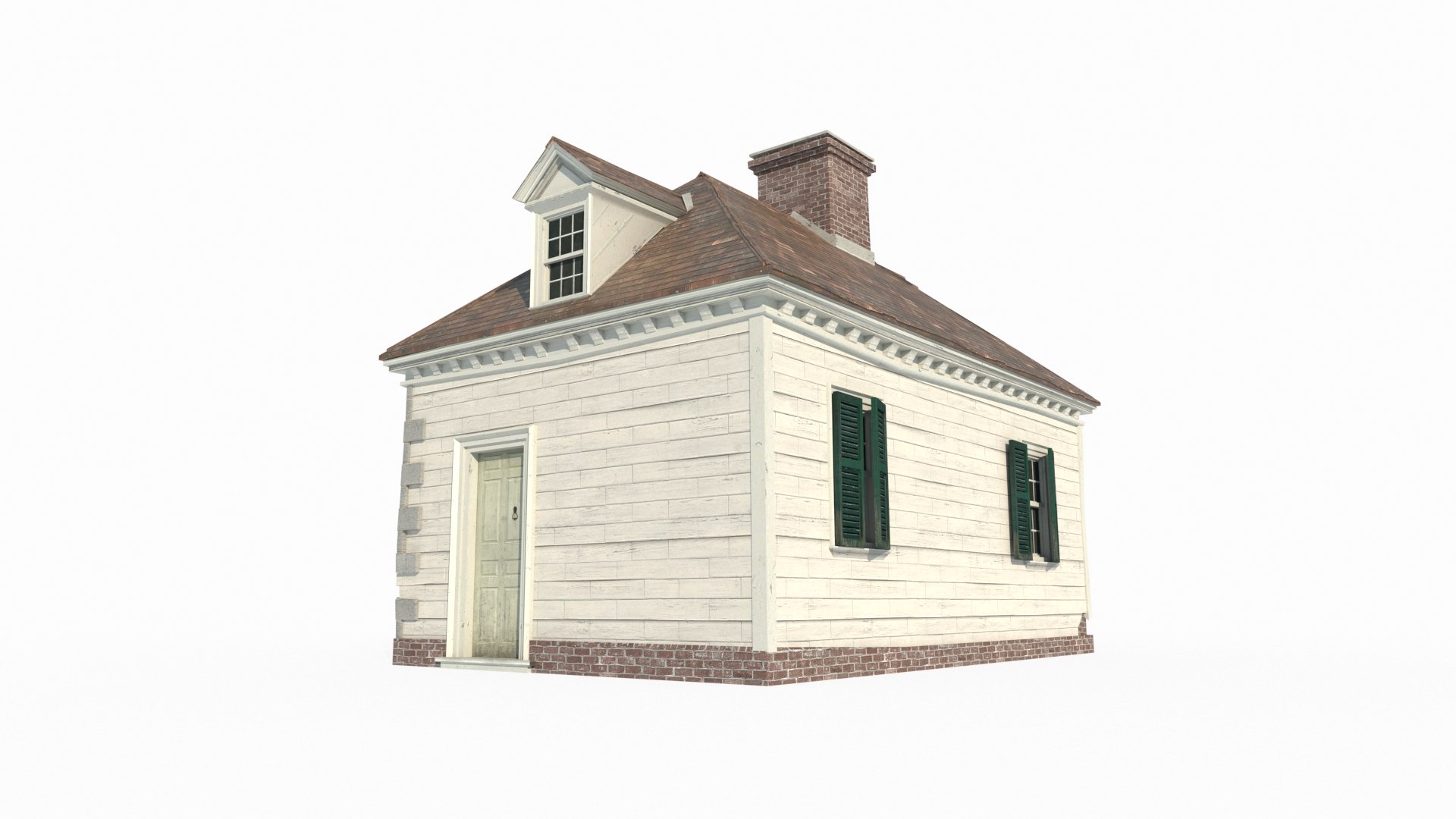 Old Style Small House 3D Model - TurboSquid 2284659