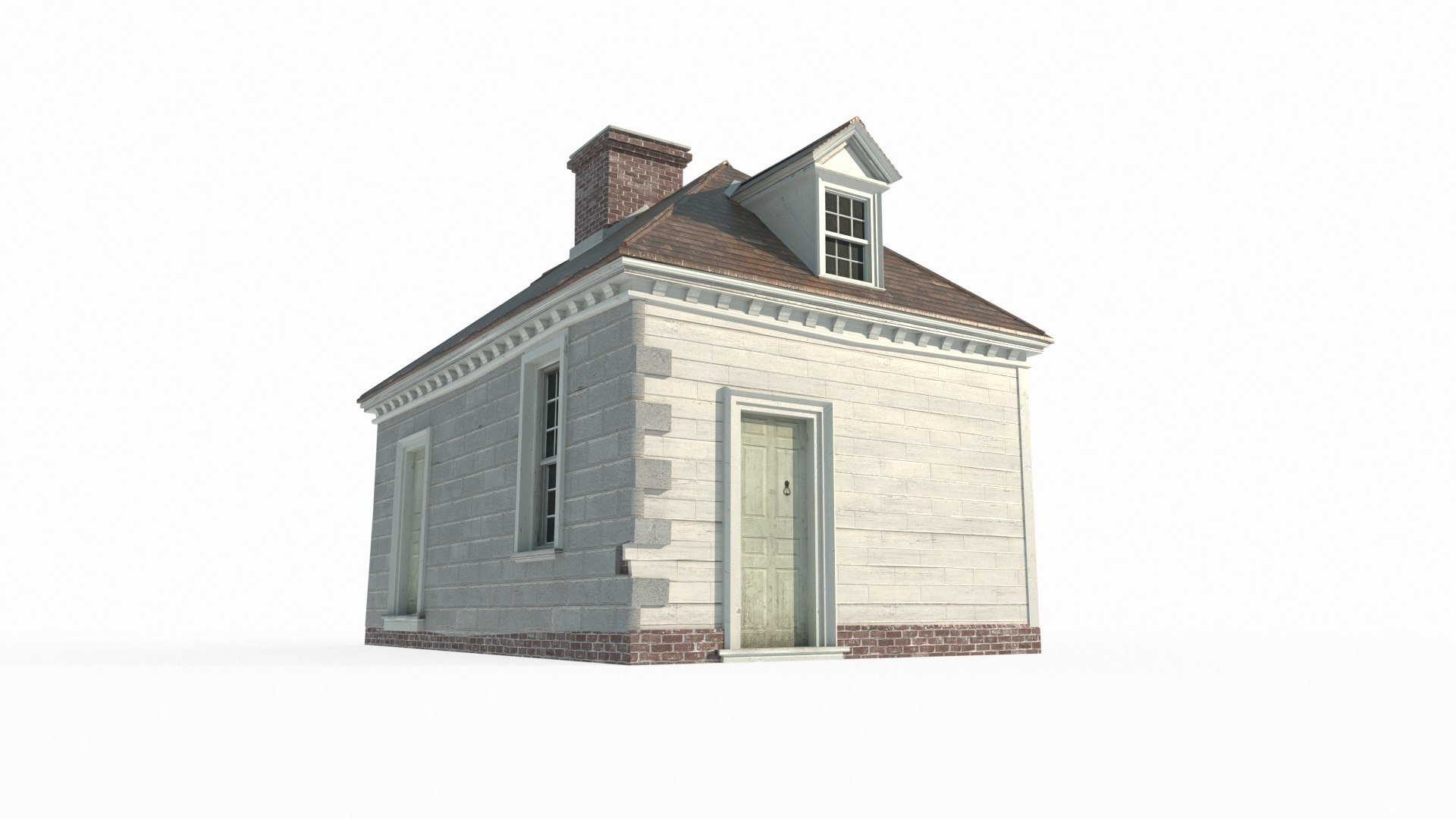 Old Style Small House 3D Model - TurboSquid 2284659