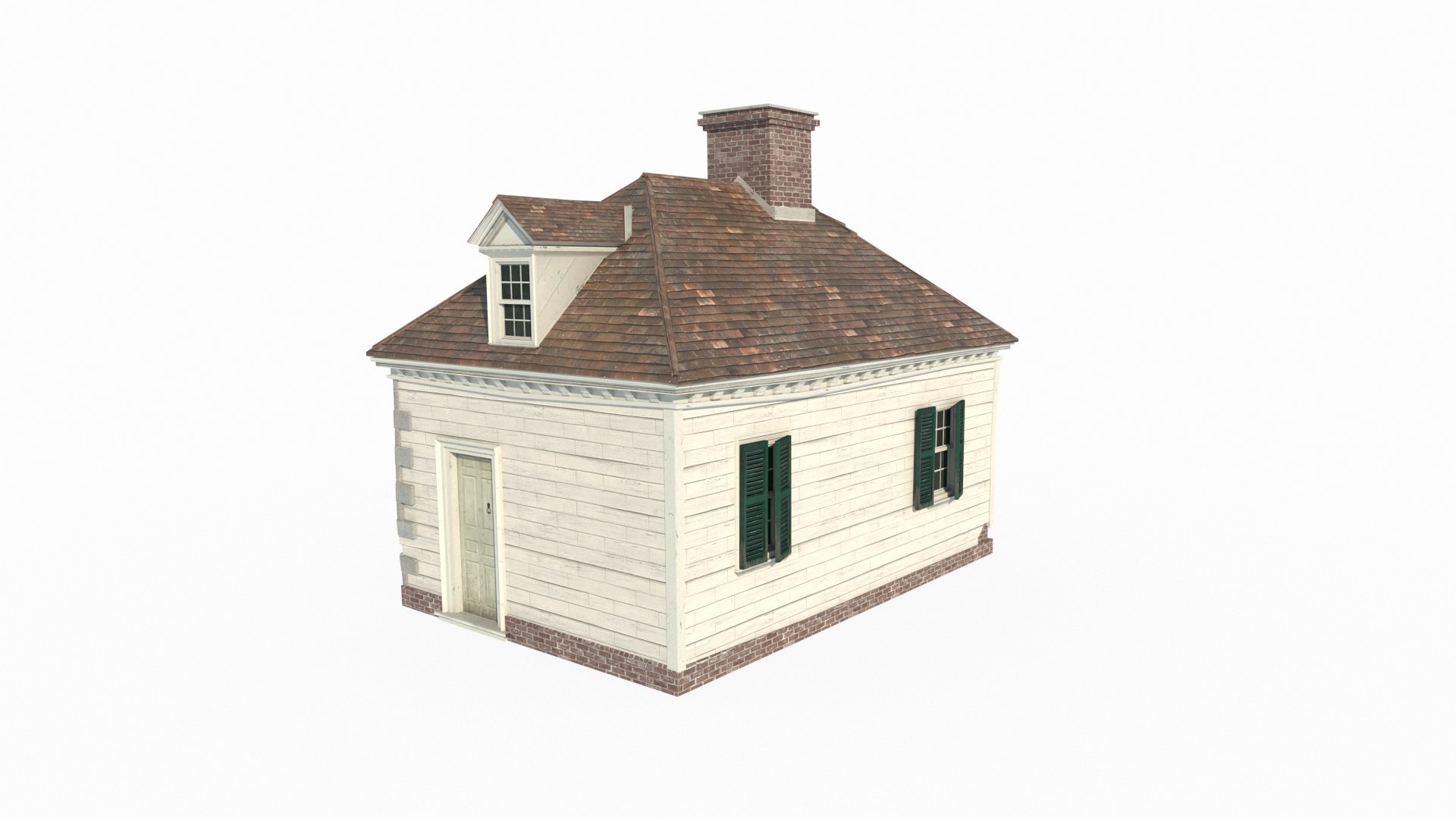 Old Style Small House 3D Model - TurboSquid 2284659