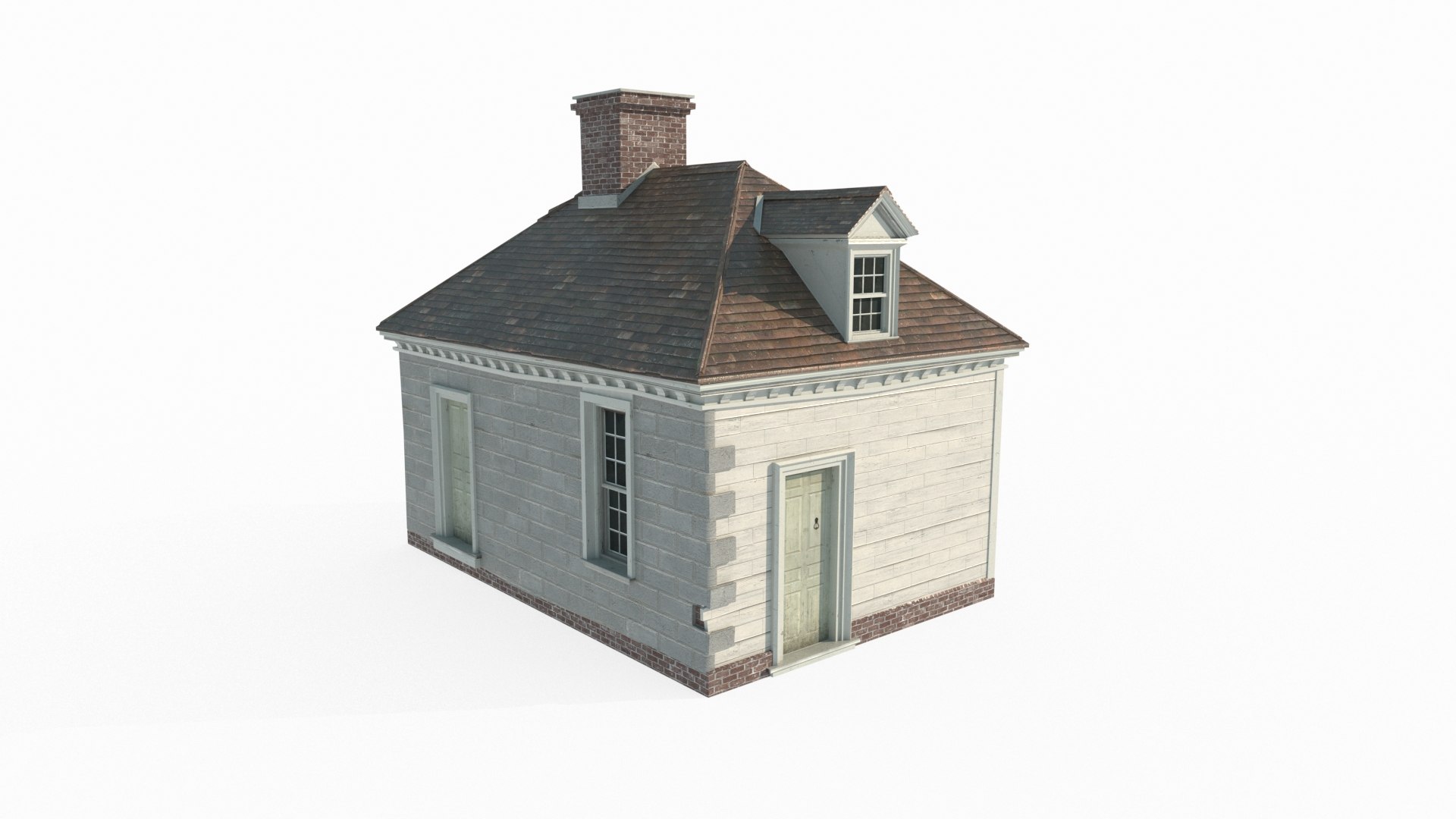 Old Style Small House 3D Model - TurboSquid 2284659