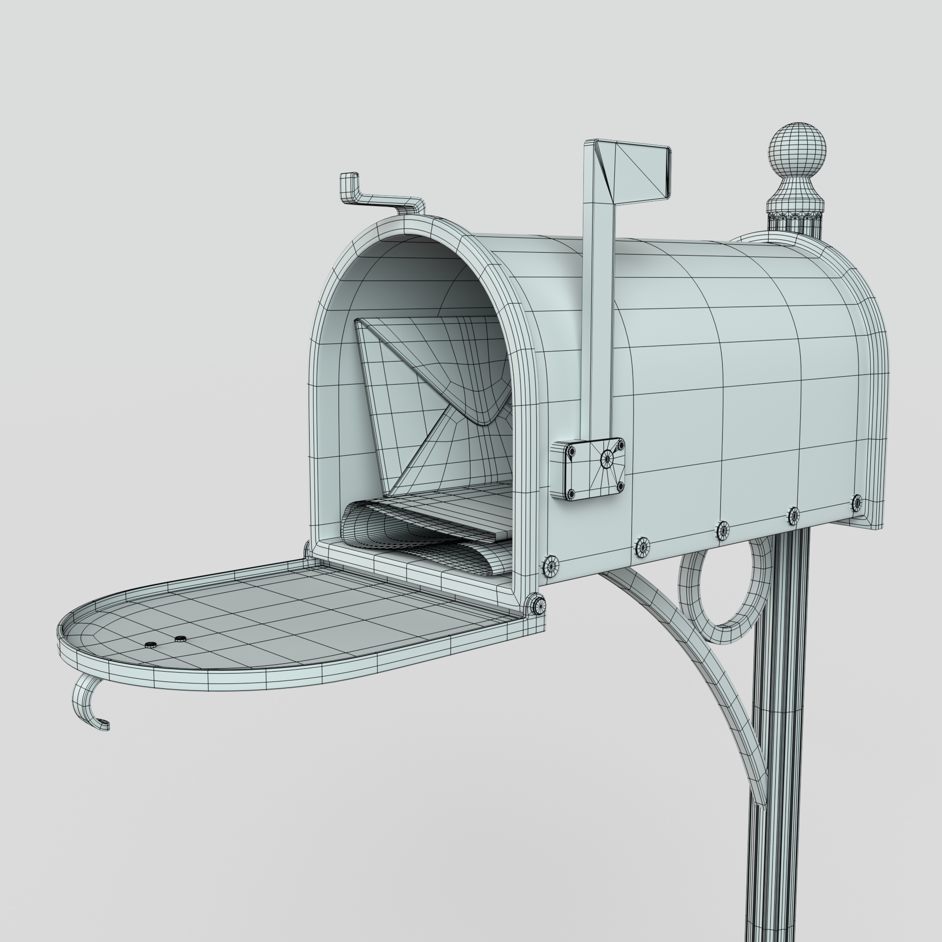 American mailbox 3D model - TurboSquid 1508120