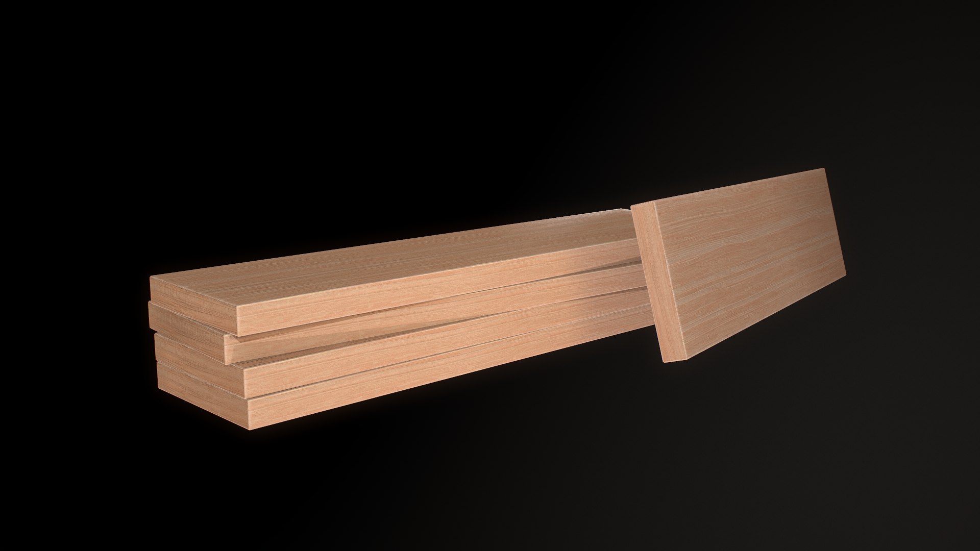 3D wood plank model - TurboSquid 1427273