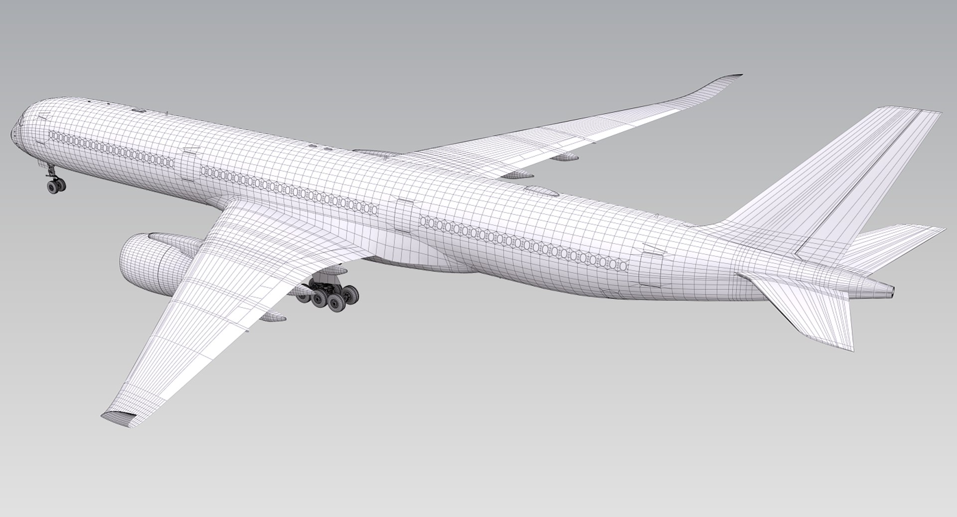 3D A350-1000 Generic - TurboSquid 1185925
