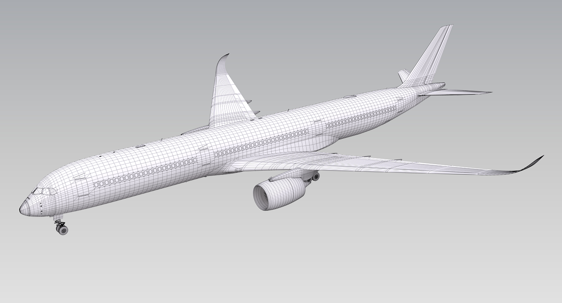 3D A350-1000 Generic - TurboSquid 1185925