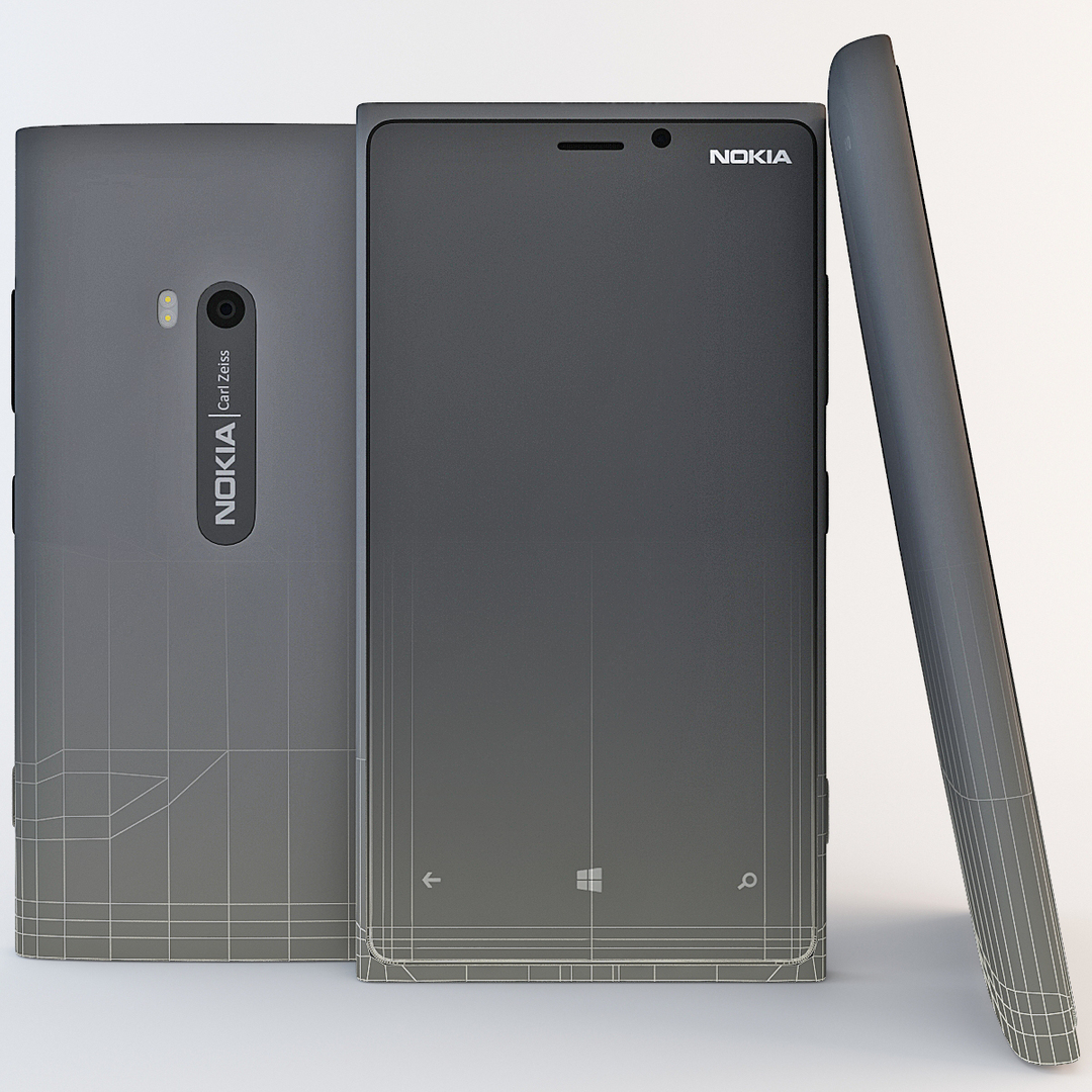 3d black nokia lumia