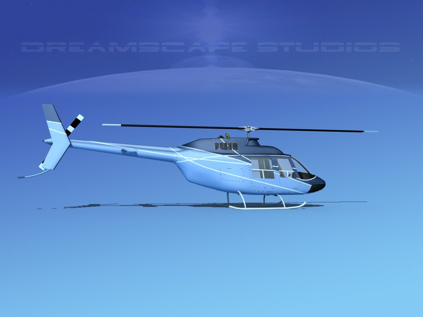 3D Rotor Bell 206 - TurboSquid 1202227