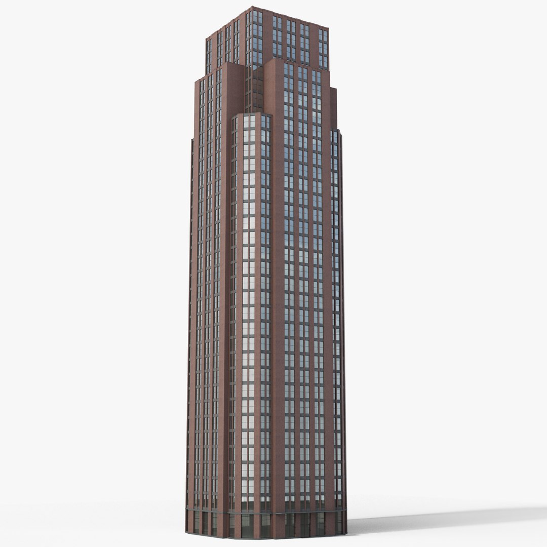 tall building 1 3d model