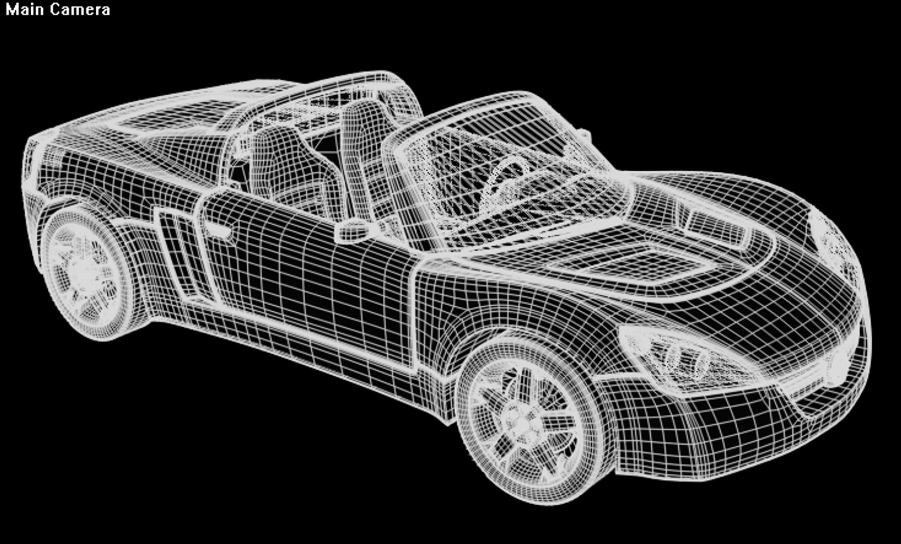 opel speedster cars 3d model