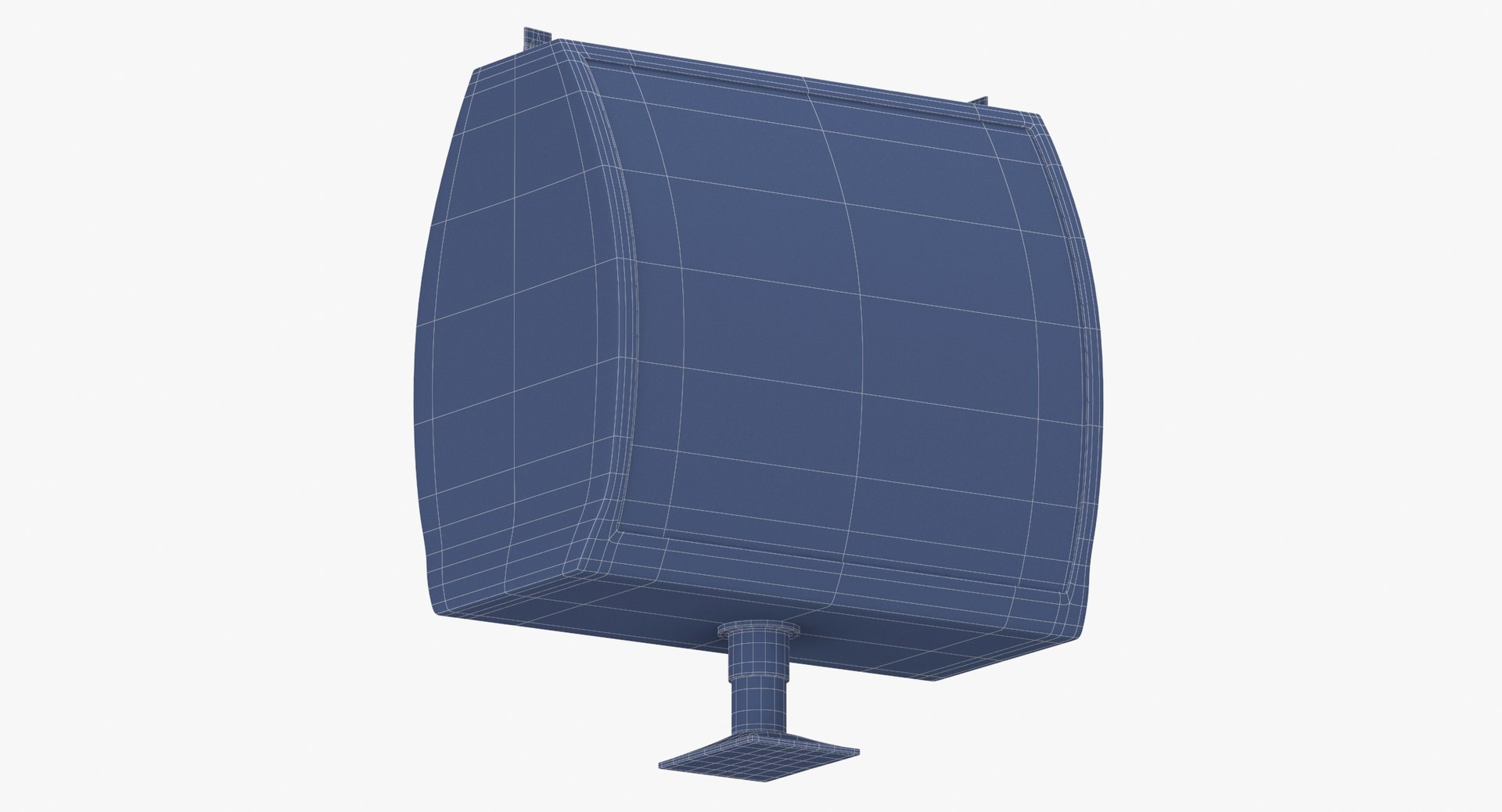Generic Distance Remaining Sign Blank Clean and Dirty 3D model ...