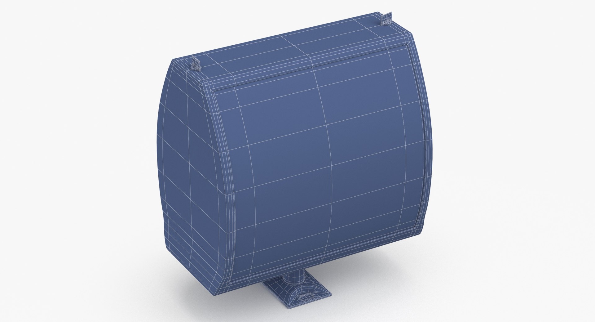 Generic Distance Remaining Sign Blank Clean and Dirty 3D model ...