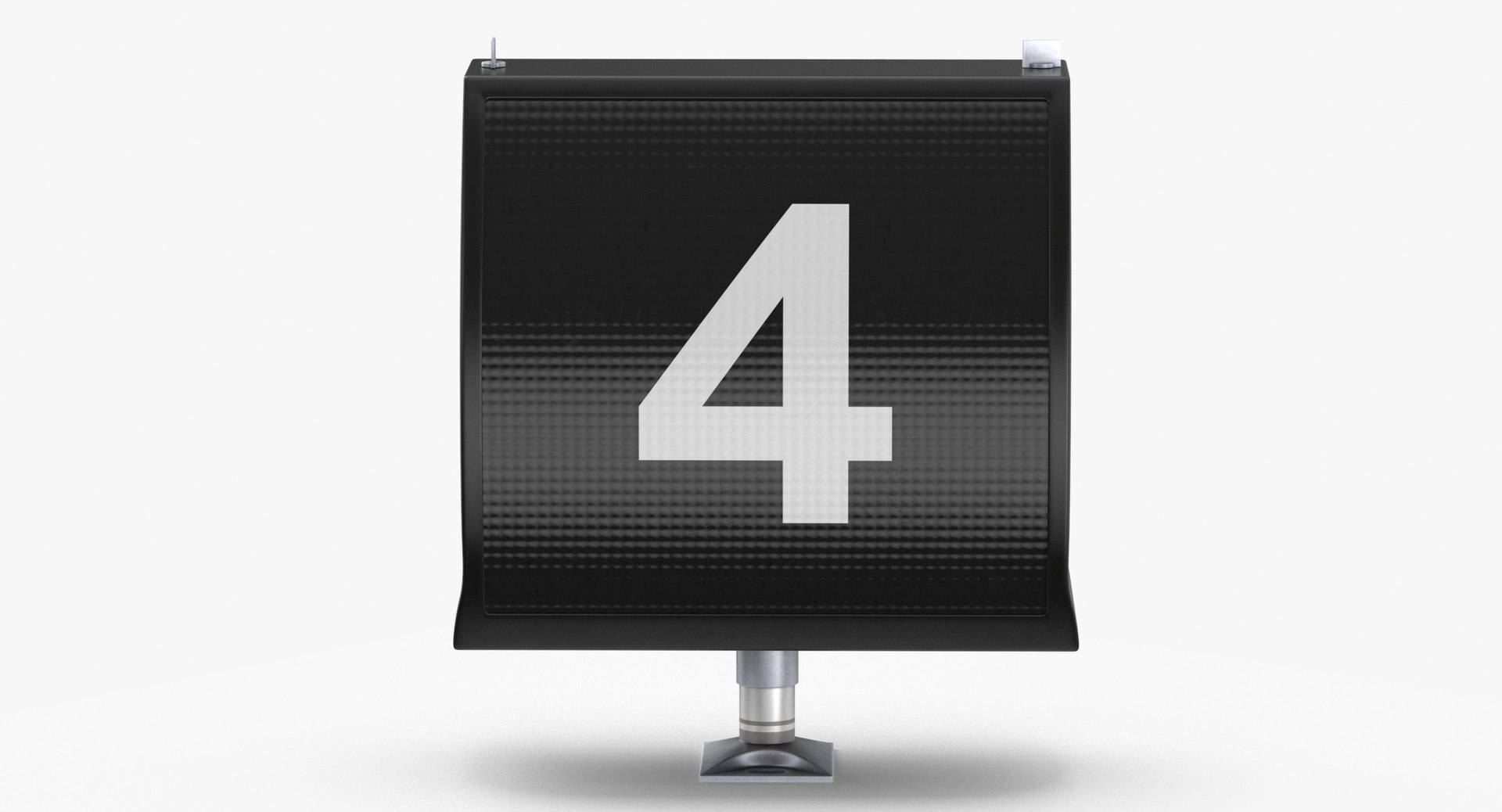 Generic Distance Remaining Sign Blank Clean and Dirty 3D model ...