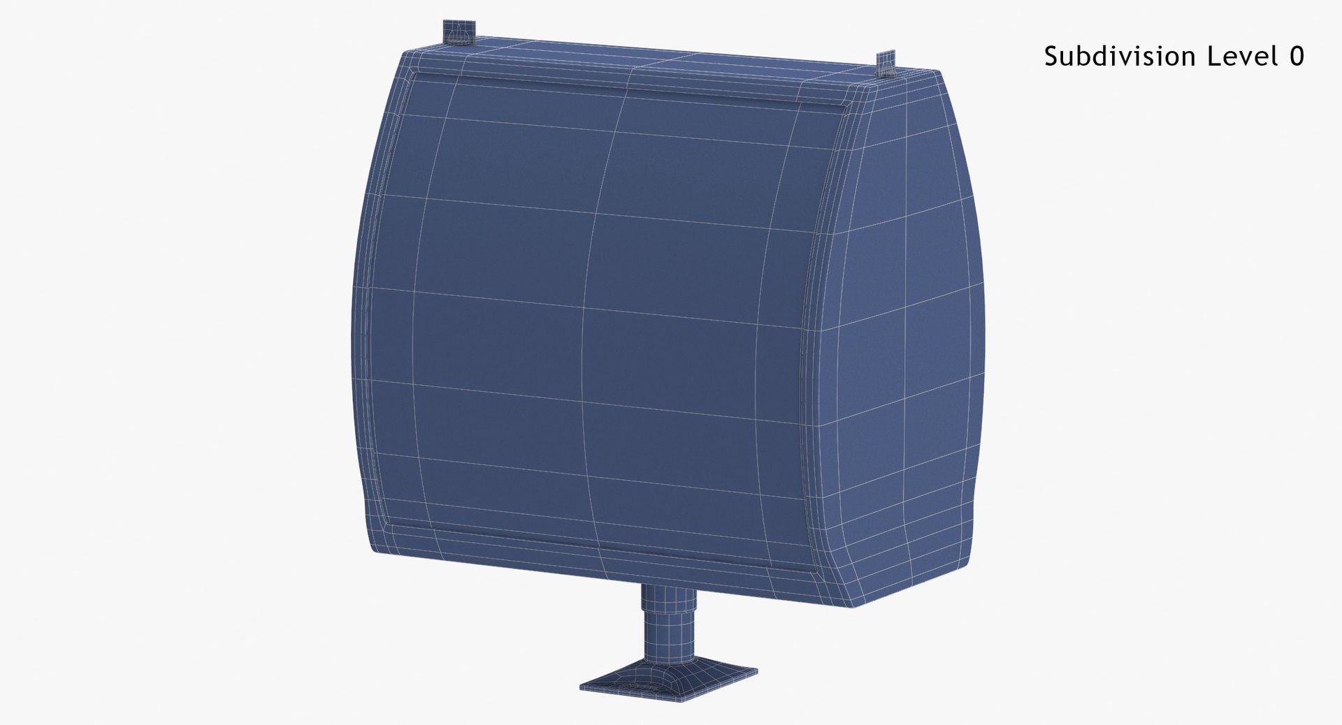 Generic Distance Remaining Sign Blank Clean and Dirty 3D model ...