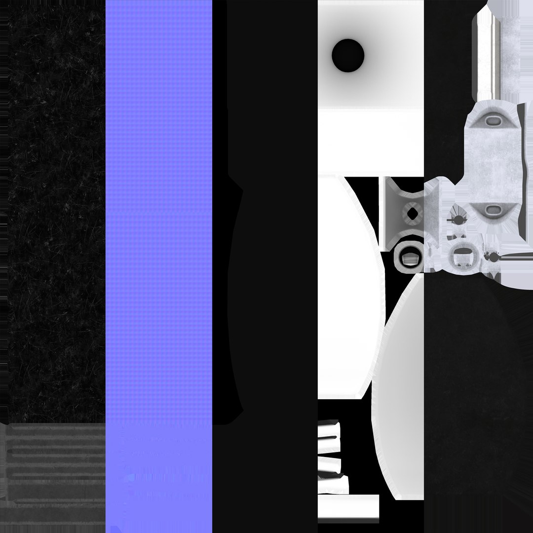 Generic Distance Remaining Sign Blank Clean and Dirty 3D model ...