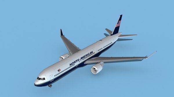 Boeing 767-400 North American 3D model - TurboSquid 1912369