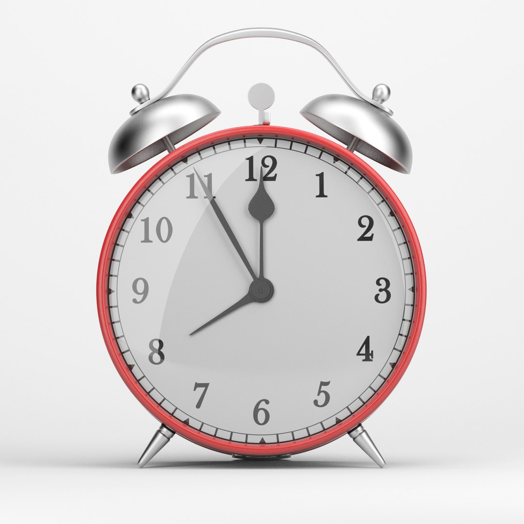 3D classical alarm clock model - TurboSquid 1604984
