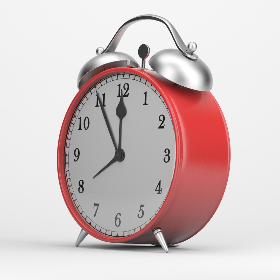 3D classical alarm clock model - TurboSquid 1604984